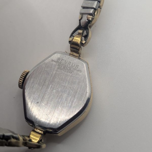 Vintage Benrus Swiss Made Mechanical Watch Gold Tone Original Crown ...