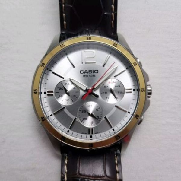 Casio Enticer Chronograph Men's Watch MTP-1374 | WatchCharts Marketplace