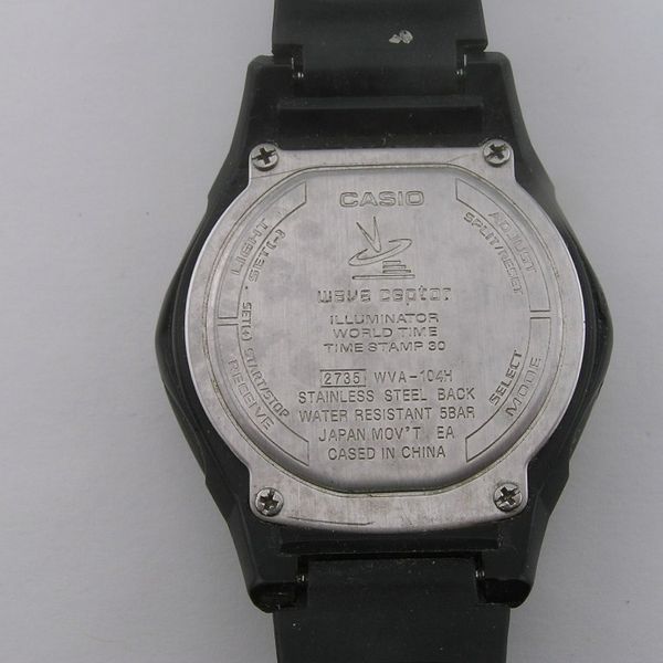 Vintage Casio Wave Ceptor Watch as Found Works but Needs Set Up ...