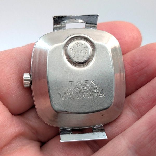 1970s TIMEX Electric Dynabeat Square Quartz 32mm Watch Movement PARTS ...