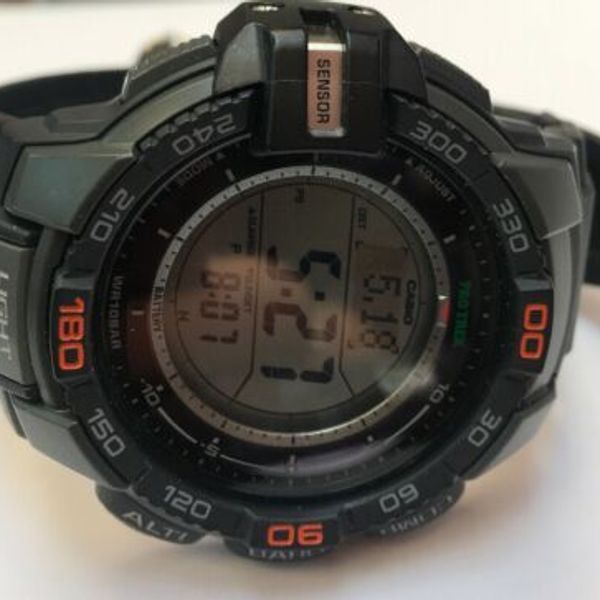 Casio Men's Pro Trek PRG-270-1 Tough Solar Triple Sensor V3 Multifunction Watch | WatchCharts ...