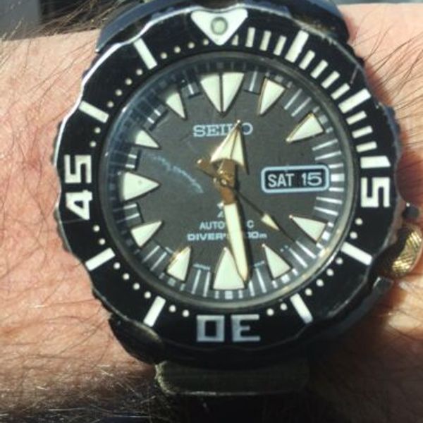 Seiko Prospex Air Divers Black Ion Monster Watch SRP583 | WatchCharts ...