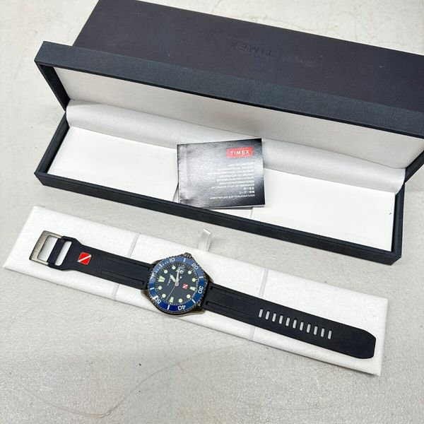 Timex Deep Water Tiburon Automatic 200M Diver 43MM Watch TW2W21100 ...