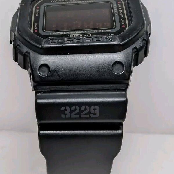 Casio G-SHOCK Matte Black Men's Digital Watch 200M 3229 DW-5600MS *NEW ...