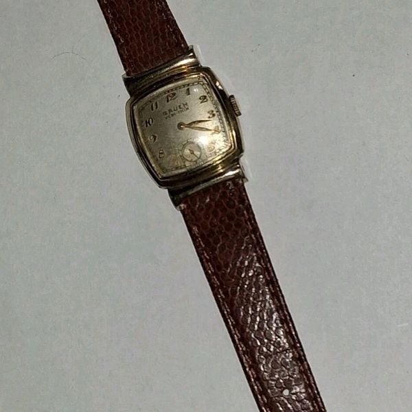 Gruen Veri Thin Mens Watch 480/406 Vintage 10kgf Hidden Lugs Swiss ...