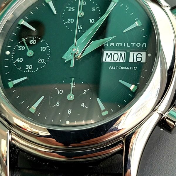 HAMILTON JAZZ MASTER AUTOMATIC CHRONO VALJOUX 7750 H021530 STAINLESS ...