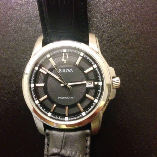SOLD! Bulova Precisionist 96B158 with Tuning Fork logo! | WatchCharts