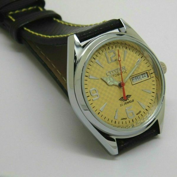 Citizen 8200 Automatic Men's Steel 21 Jewels Day Date Vintage Japan ...