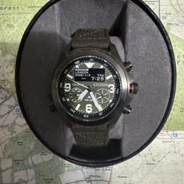 Citizen Promaster Land Combination World Timer (44mm) Green Dial ...