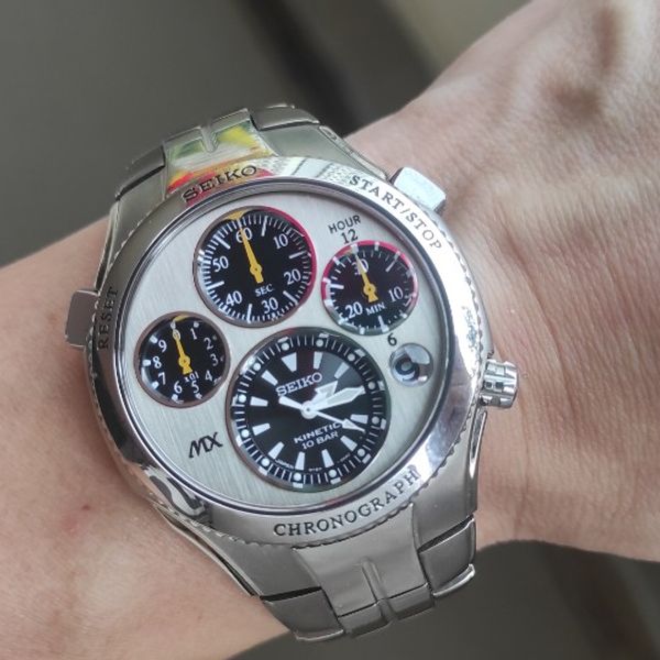 Rare Seiko Grail SATX003 Kinetic Chronograph 9T82-0A80 JDM ...