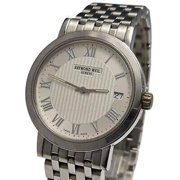Raymond Weil Toccata 5593 Men's Stainless Steel Quartz Watch AS-IS for ...