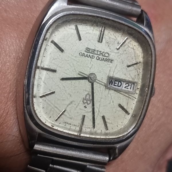 Vintage SEIKO GRAND QUARTZ 4843-5010 GQ,vintage Seiko Watch,seiko Grand ...