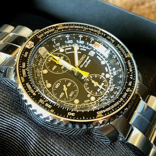 Seiko SNA411 Flightmaster Chronograph Watch | WatchCharts