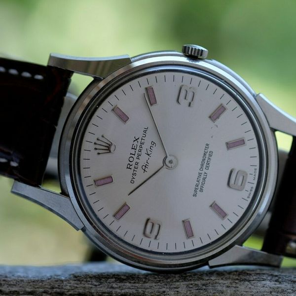 ROLEX OYSTER AIR KING CALIBER 1401 MOVEMENT MENS WATCH NOS STEEL CASE ...