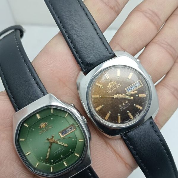 Lot Of 2 Beautiful Orient Automatic Vintage Men's Wrist Watches ...