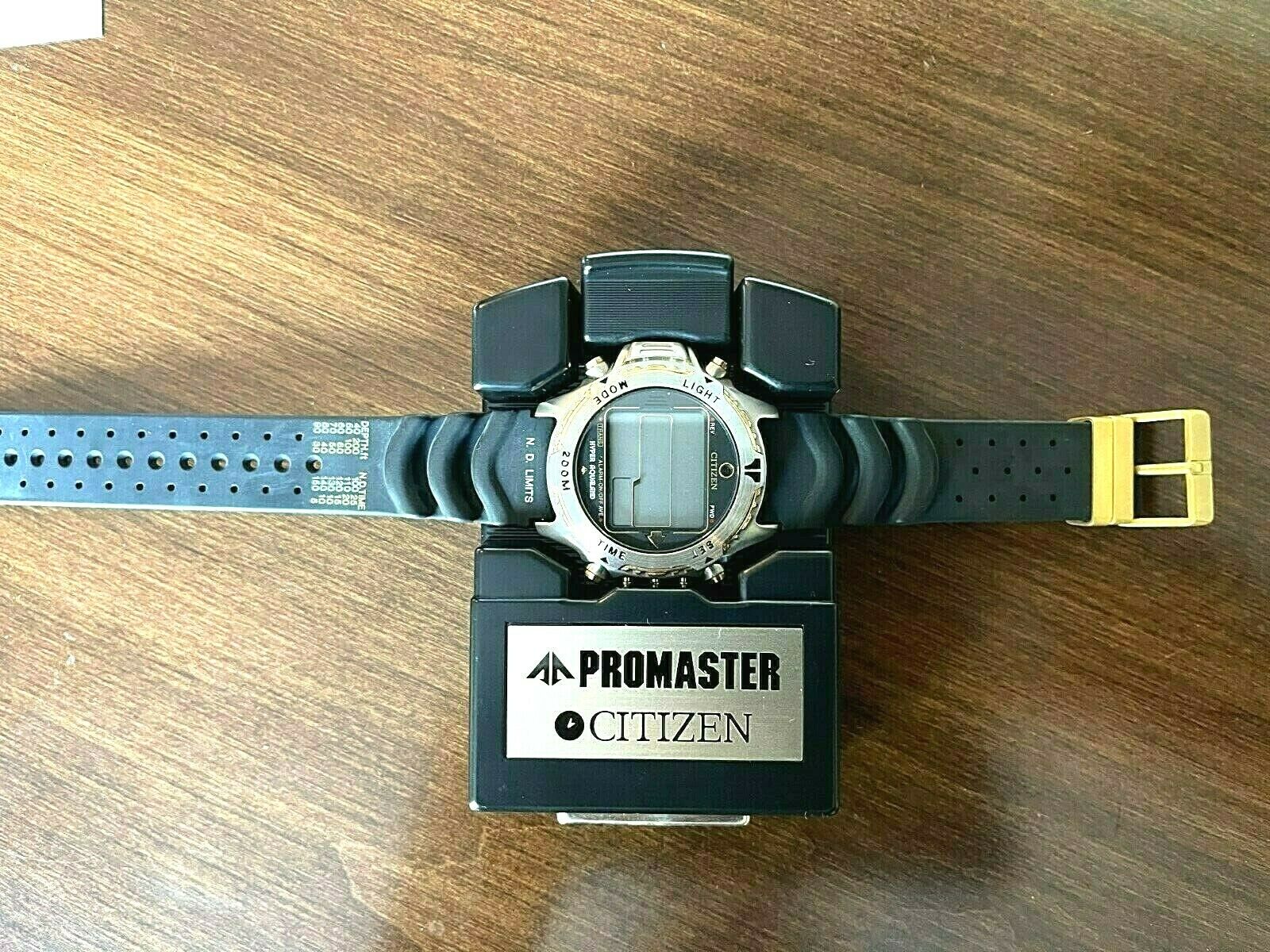 CITIZEN PROMASTER HYPER-AQUALAND LCD DIGITAL DIVER CHRONOGRAPH MA9024 ...