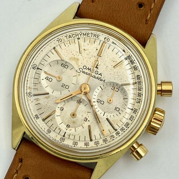 Omega Seamaster 1968 Gold Plated Chronograph17J Original Swiss Watch ...