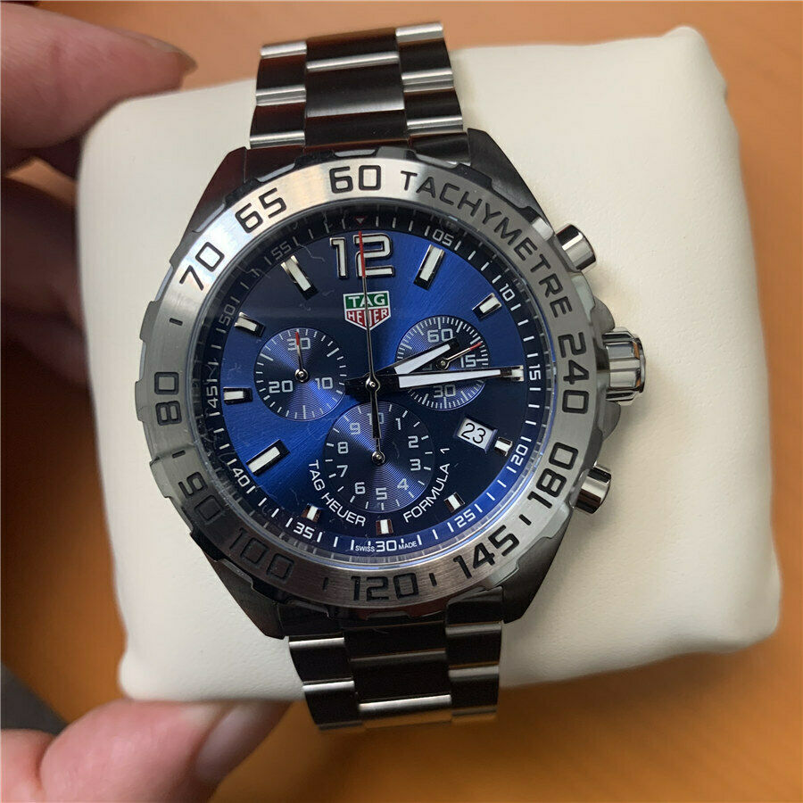 Tag Heuer Formula 1 Chronograph Mens Watch caz101k.ba0842 Blue 43mm ...