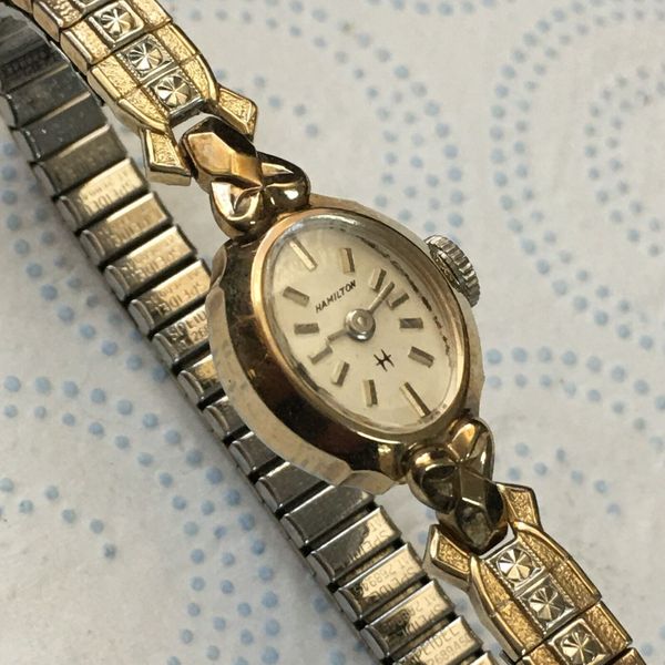 Rare Vintage used Hamilton 10K RGP Case Cal 768 Watch 17j not serviced ...