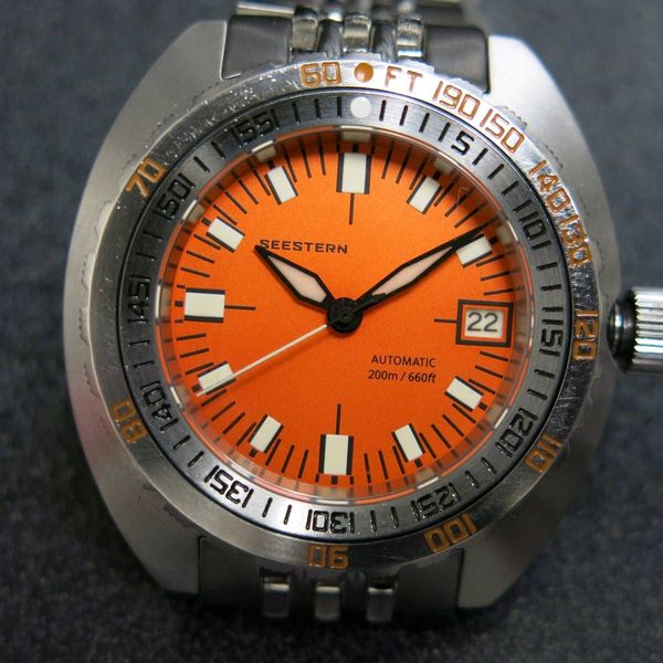 Seestern Sub 300T Orange Dial "Dirk Pitt" | WatchCharts Marketplace