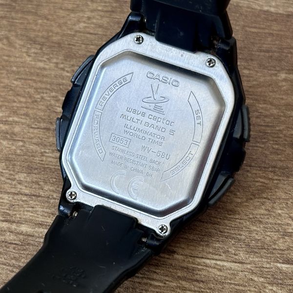 Casio Wave Captor WV-58U Digital World Time WR Multi-Band Watch ...
