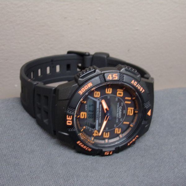 Men's CASIO Tough Solar Analog / Digital Watch AQ-S800W - Works Great ...