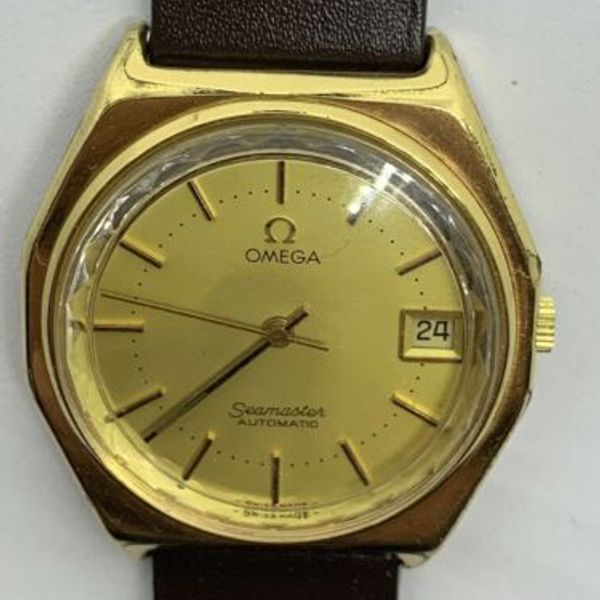Vintage Omega Seamaster Octagonal Gold Dial Cal.1010 Ref 1660257 Gold ...