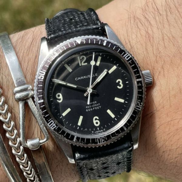 Bulova Caravelle 666ft Sea Hunter Lollipop Seconds, Explorer Dial ...