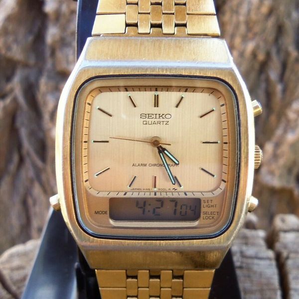 Rare Vintage Men's Seiko H461-5009 Digi-Ana Watch All Original Works Nice No Rsv | WatchCharts ...
