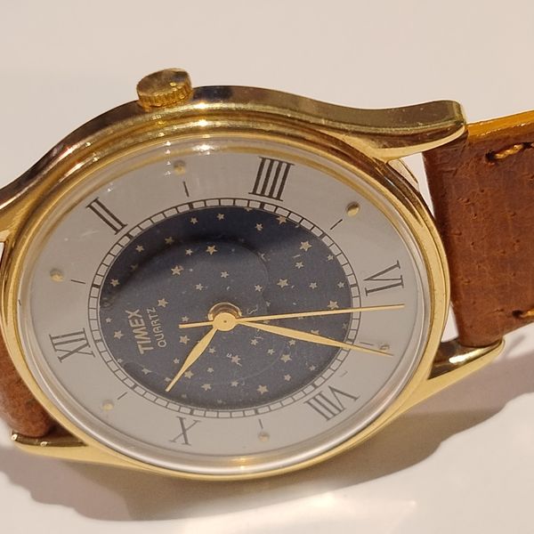 Timex M Cell Moon Phase Watch Vintage | WatchCharts Marketplace