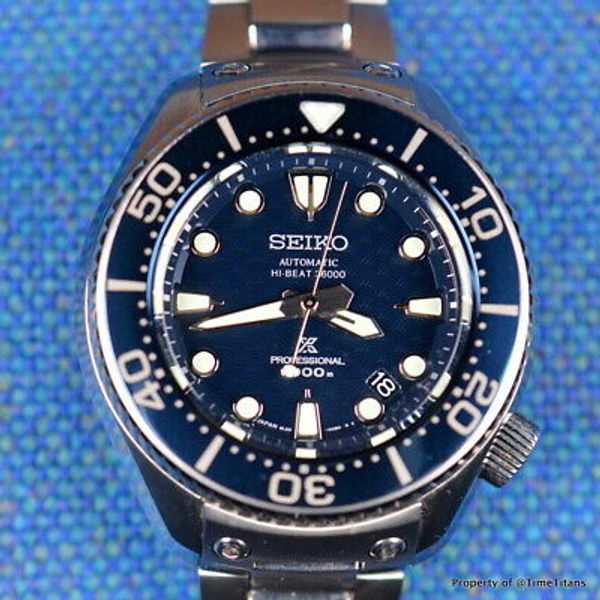 SEIKO SBEX005 2018 8L55 HI-BEAT 36000 1000M 48MM TITANIUM FULL SET ...