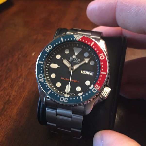 Seiko SKX009 faded bezel on seiko oyster / jubilee cool!! | WatchCharts ...