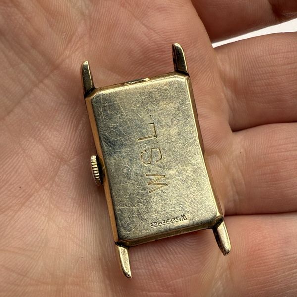 1940s Elgin Curvex Tank Watch 14k GF | WatchCharts Marketplace