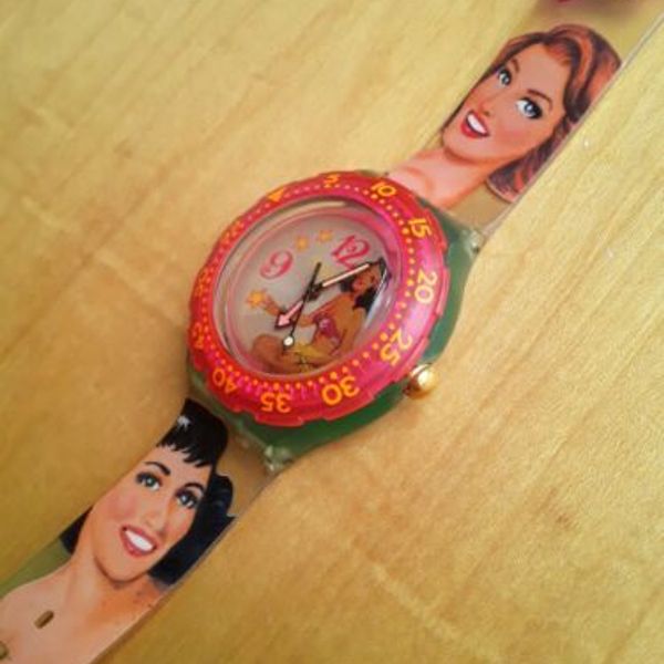SWATCH RETRO 1960S HULA BEACH PinUp Girls SWIM SUIT WATCH CHRONOGRAPH ...
