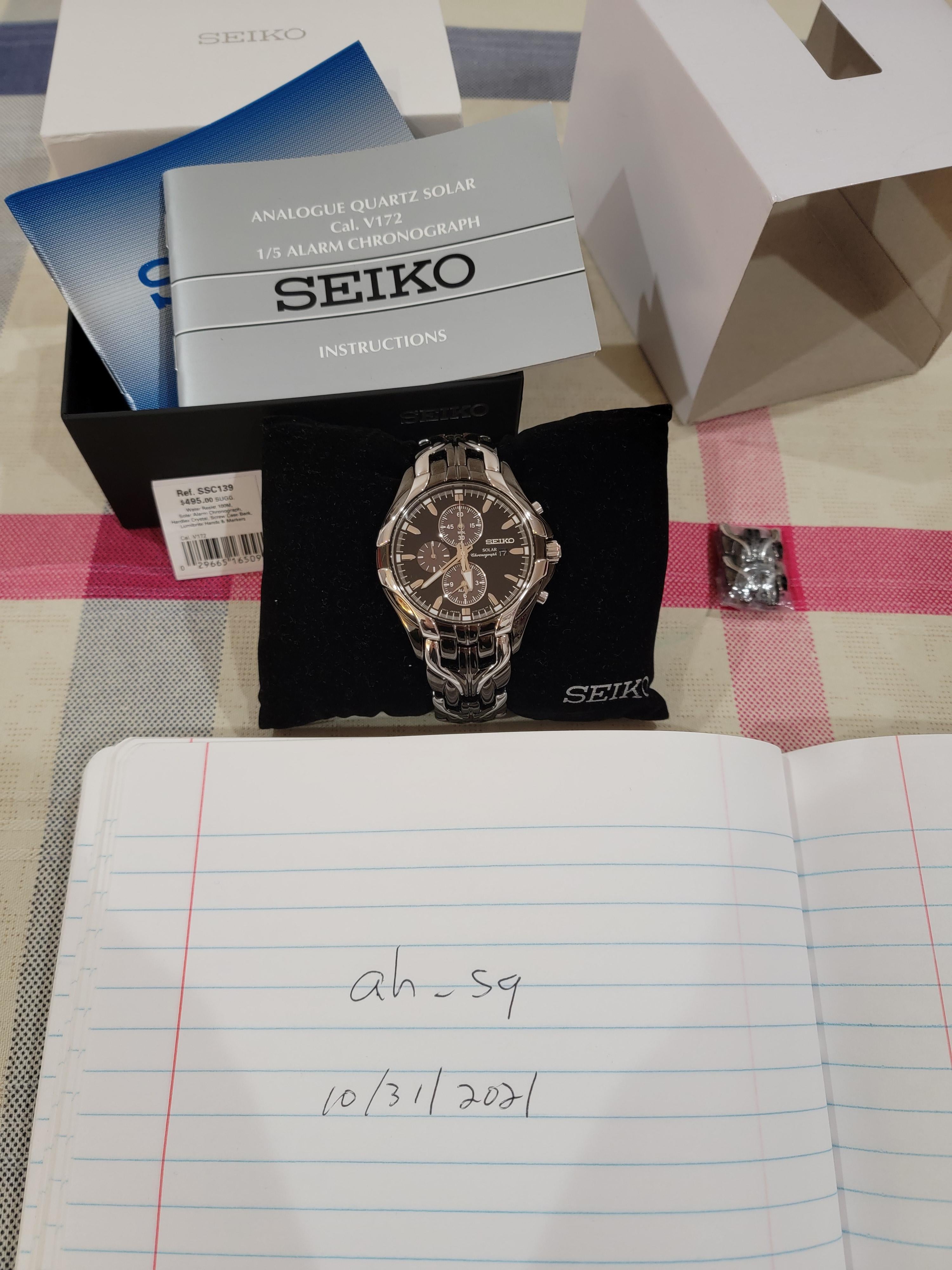 [WTS] Seiko ssc139 Excelsior Gunmetal | WatchCharts