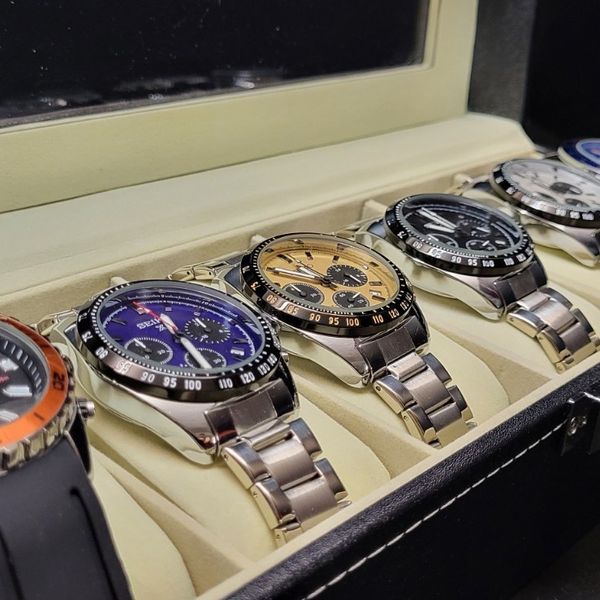 Box Of 6 Watches "MOD" Panda Daytona Seiko Mod & Citizen - Watch ...