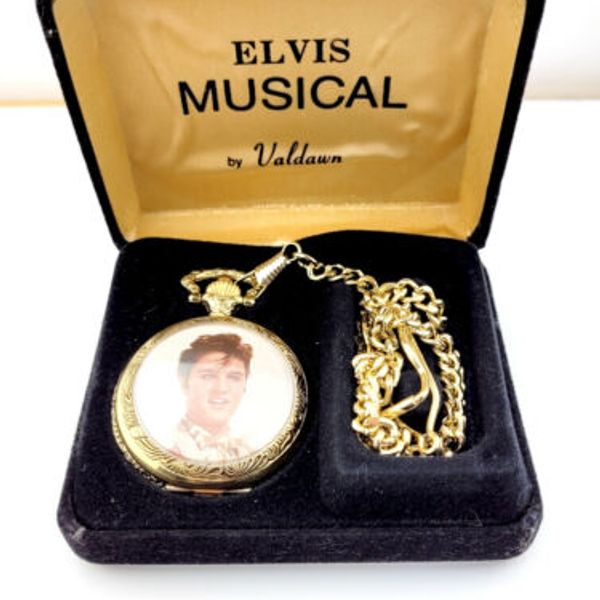Vintage $200 Valdawn Elvis Presley Musical "Love Me Tender" Pocket ...