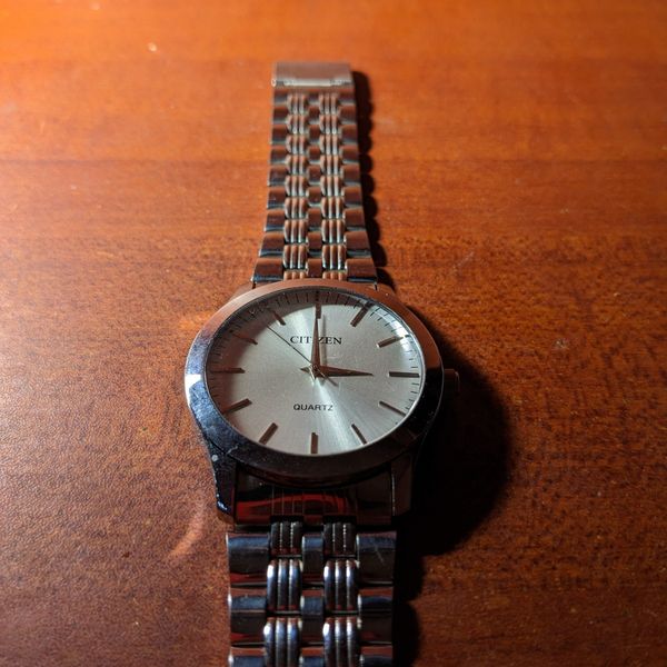 citizen quartz mens watch Silver Color Made in Japan | WatchCharts ...