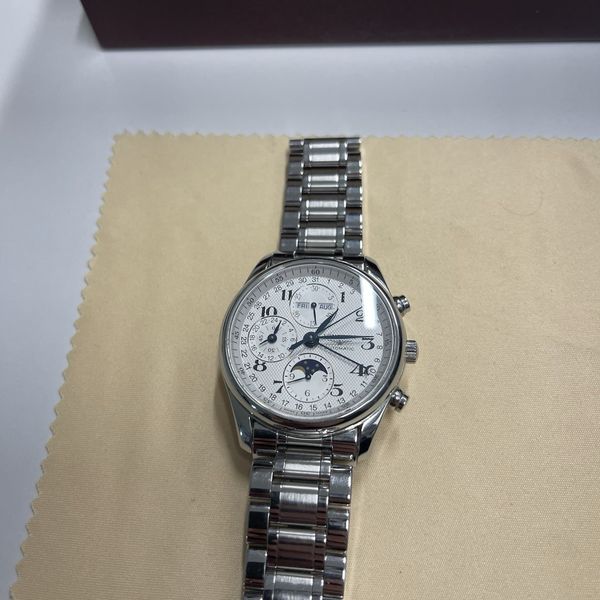 LONGINES MASTER COLLECTION 40MM CHRONOGRAPH WITH MOON PHASE L26734786 ...