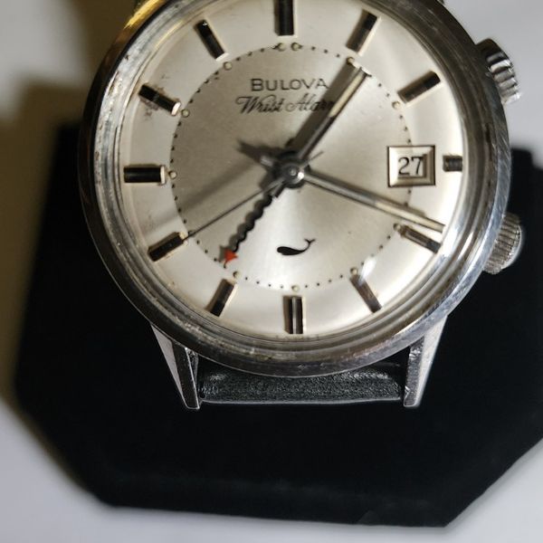 Very Rare Vintage Bulova Wrist Alarm Mechanical Watch. Run &keep ...