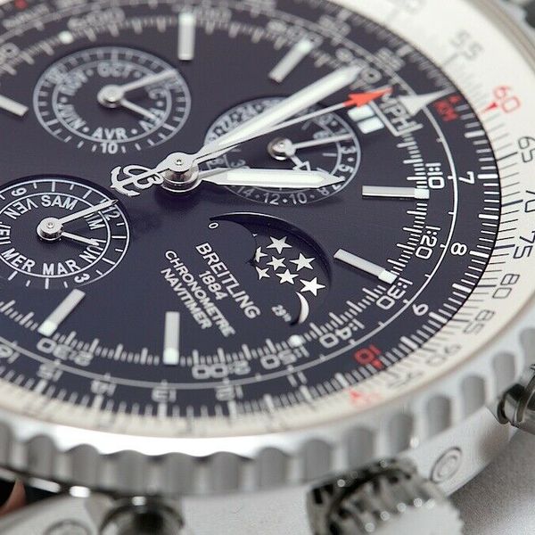 BREITLING Navitimer 1461 A19380 Limited Edition w. 48mm Case, Moonphase ...