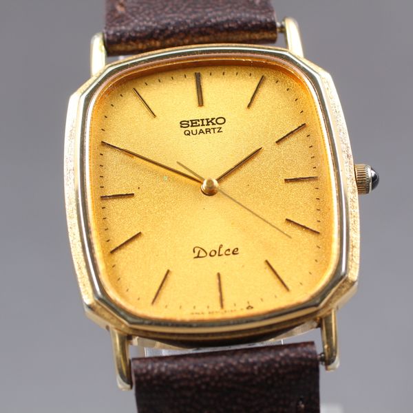 [N MINT] 1983 Vintage Seiko Dolce 9521-5120 Gold Dial Quartz Men's Watch JAPAN | WatchCharts ...