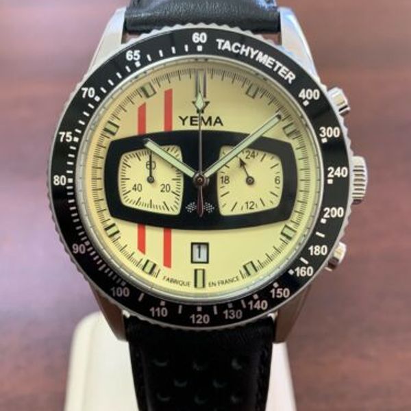 Yema Rallygraf Chronograph Stainless Steel Men’s Watch | WatchCharts ...