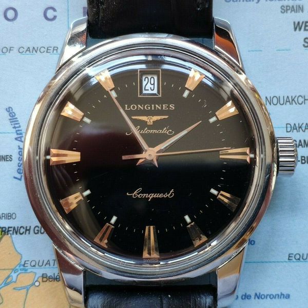 Longines Conquest Heritage - Black/Rose Gold Date Automatic - First ...