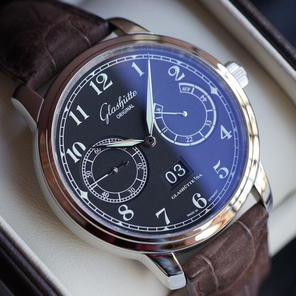 SOLD: Glashutte Original Senator Observer Lume - Full Set - AD Warranty ...