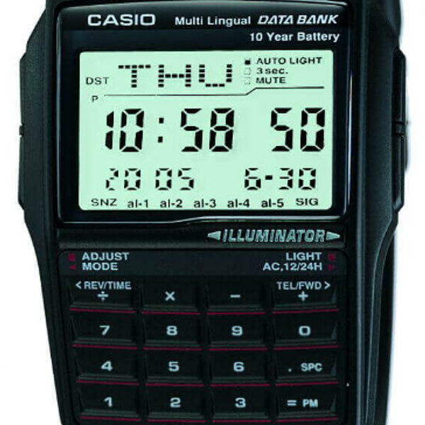 Casio DBC-32-1AES Men's Retro Databank calculator Watch | WatchCharts ...