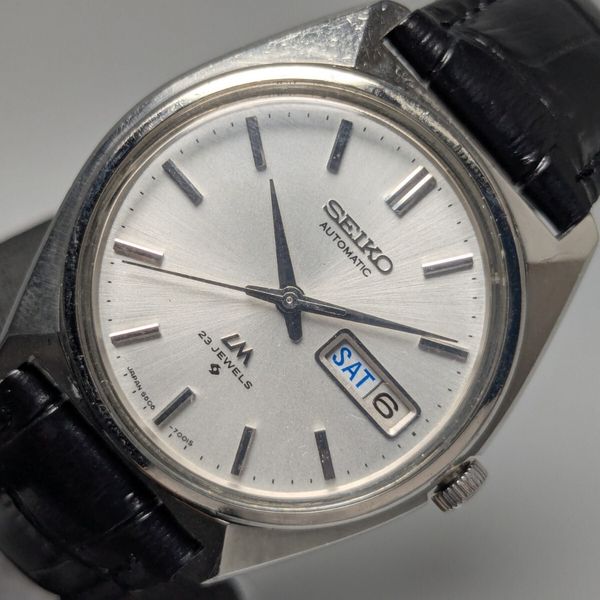 1974 vintage Japanese Seiko 5606-7000 Lord Matic 23 Jewels good works ...