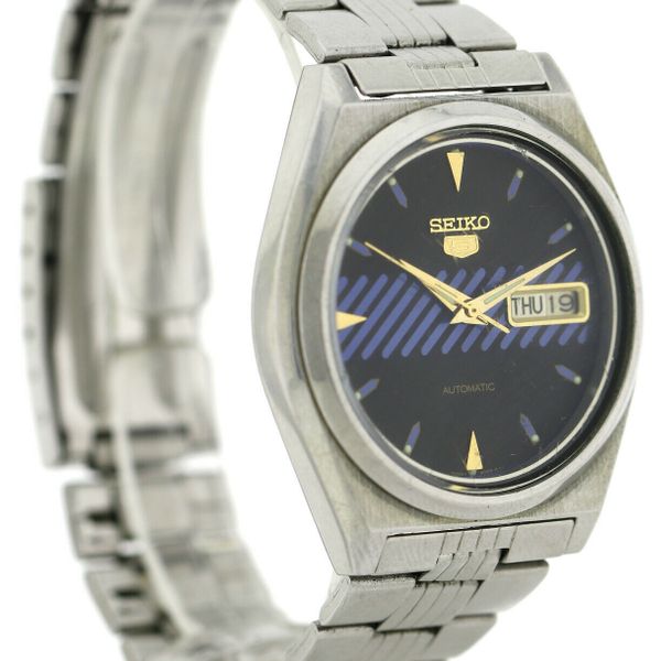 SEIKO 5 Vintage Men's Watch Automatic Stainless Steel Blue Day Date Ref. 7009-876A | WatchCharts ...