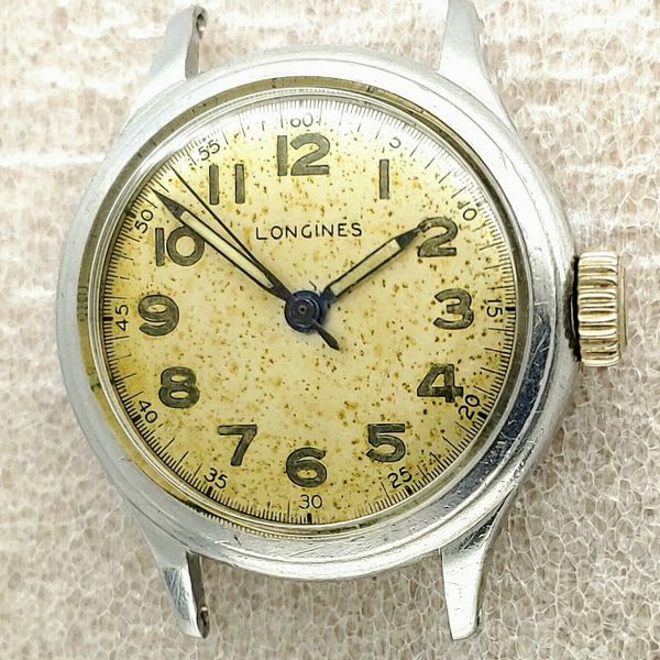 Vintage LONGINES WW2 33.5mm Military Watch. BEAUTIFUL PATINA ...