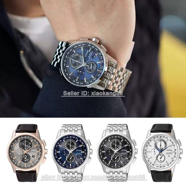 Citizen AT8110-11A Men's Chronograph Watch-Eco-Drive Blue Dial ...